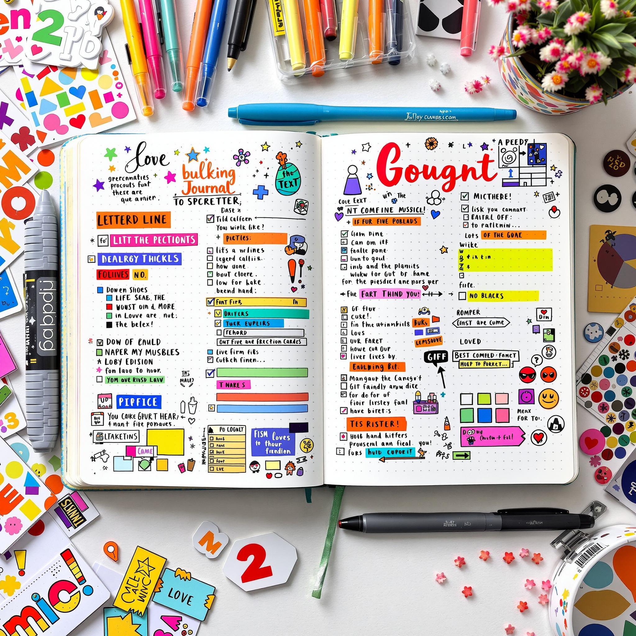 Faire un bullet journal dynamique et vitaminé : guide ultime - Le ...