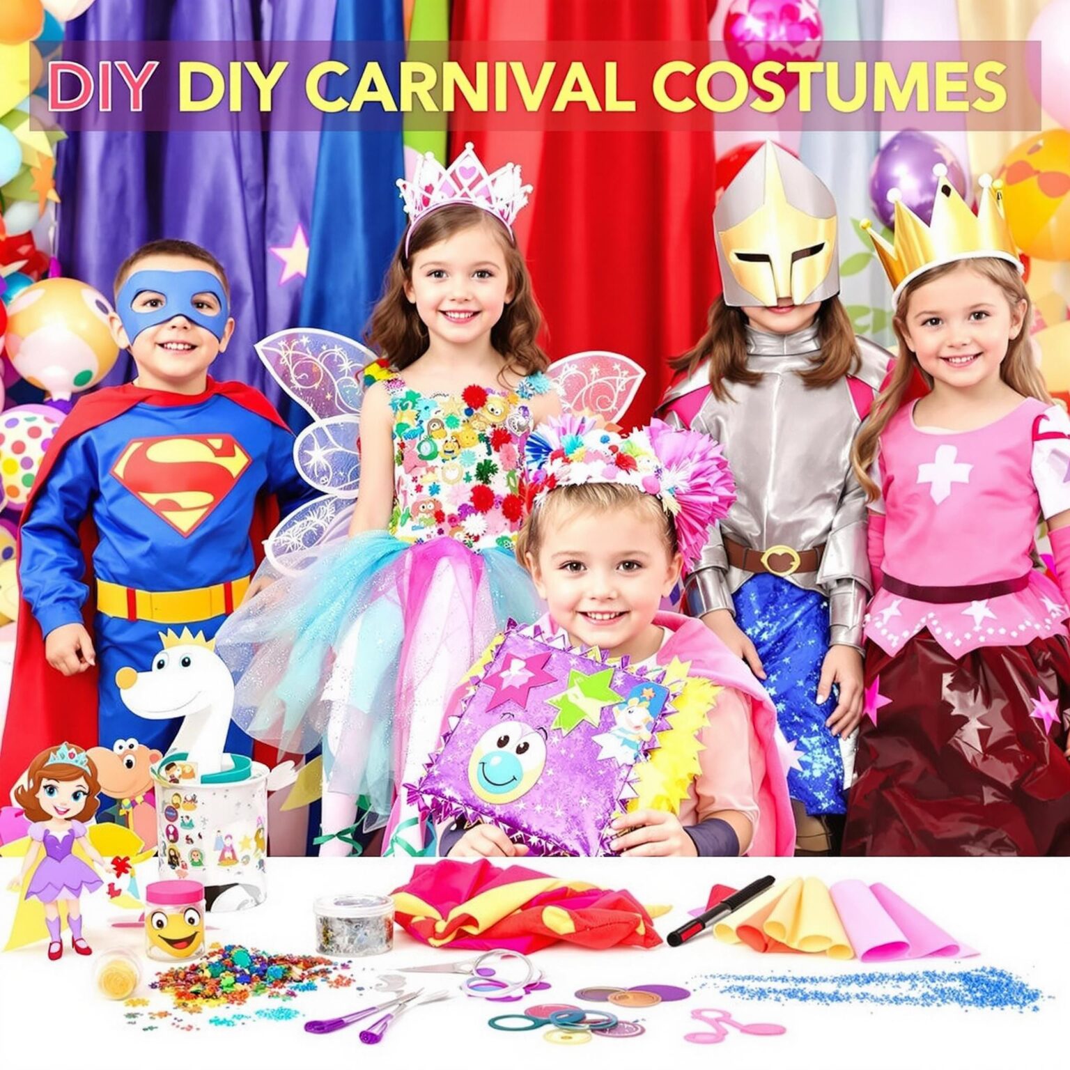 8 idées de costumes DIY pour Carnaval à réaliser avec les enfants - Le ...