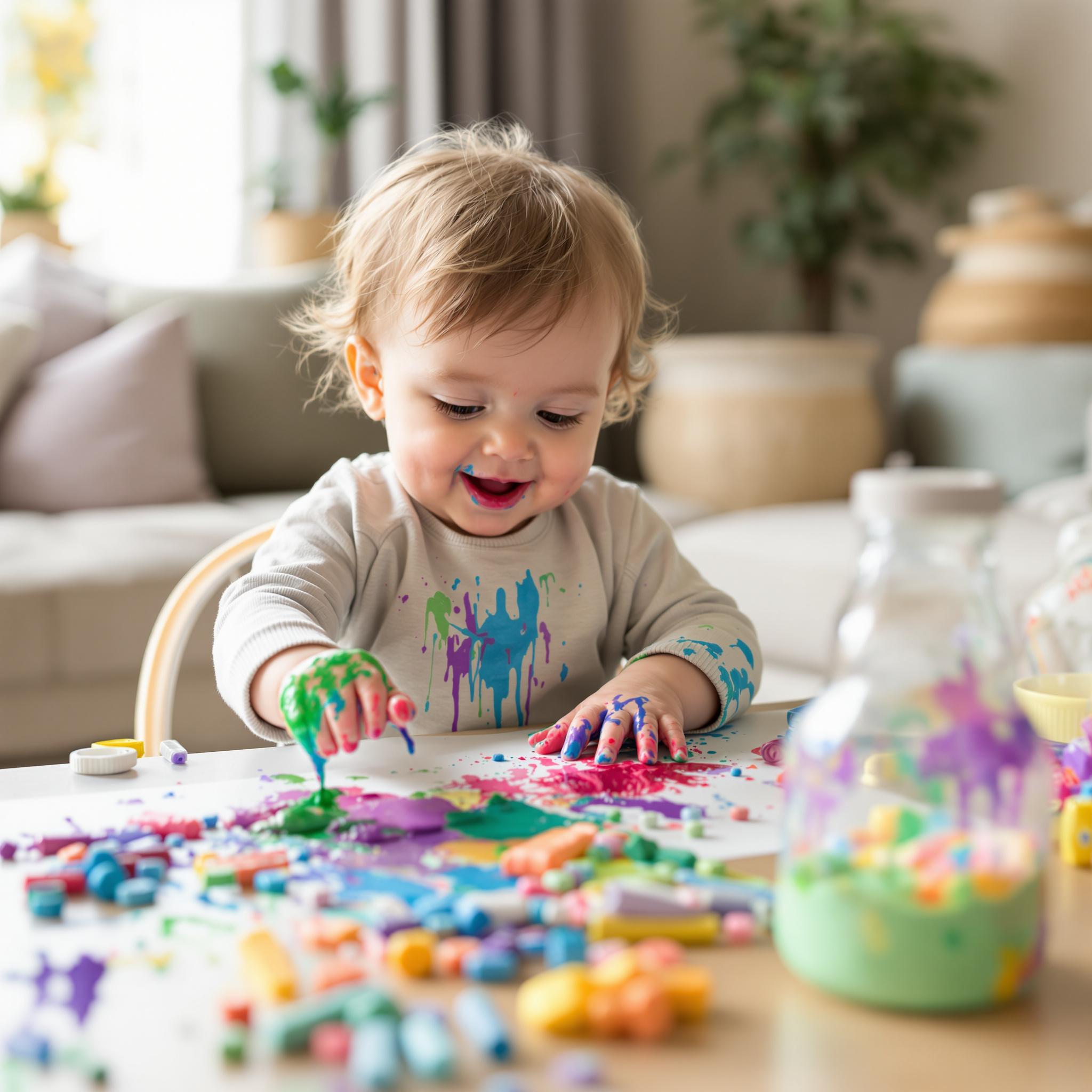 Activités manuelles bébé : éveil et curiosité dès les premiers mois ...