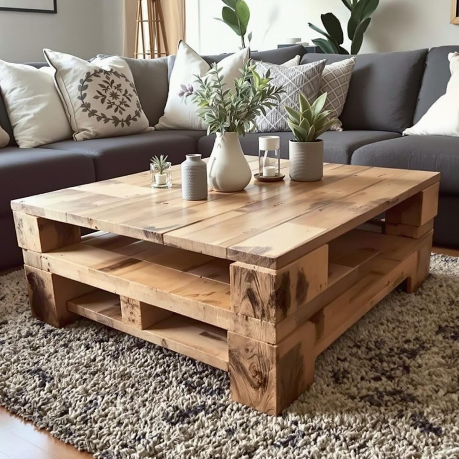 Créer votre table basse palettes DIY : un projet écologique et unique ...